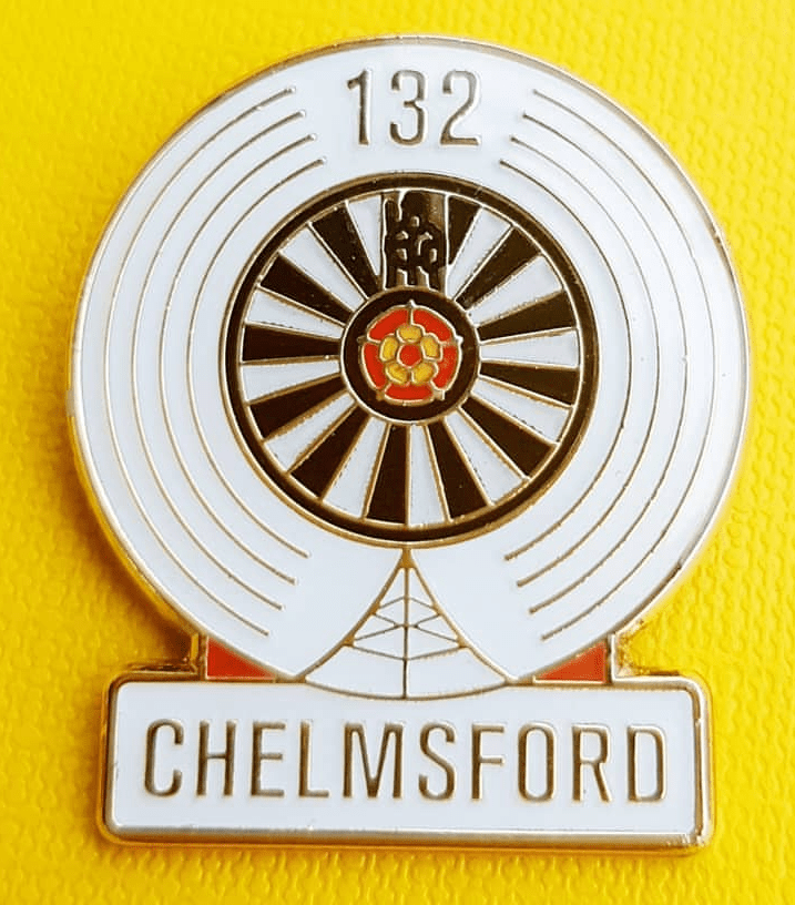 Chelmsford Radio Pin Badge - Chelmsford Round Table